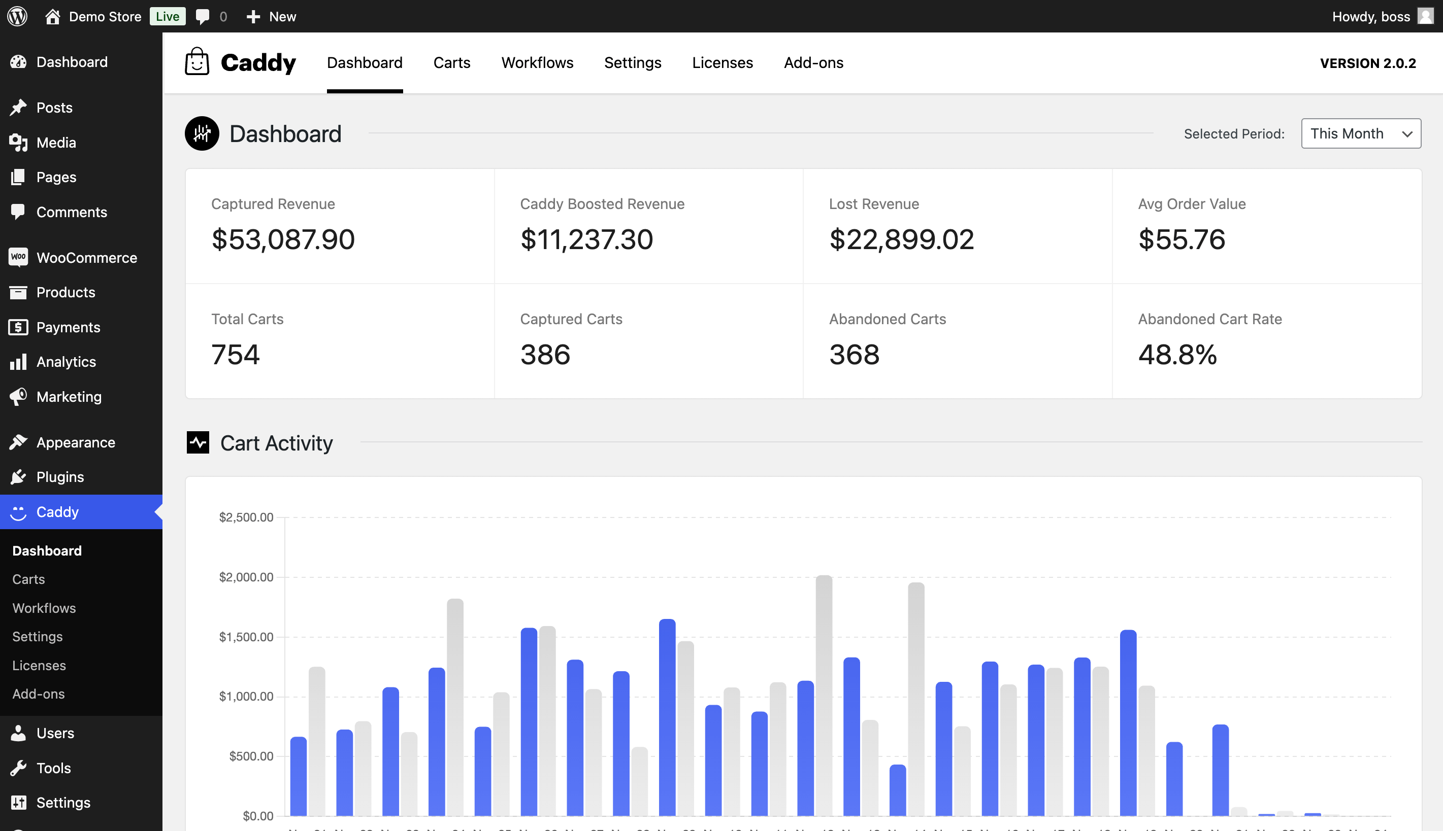 The Smarter Side Cart Plugin for WooCommerce - Caddy